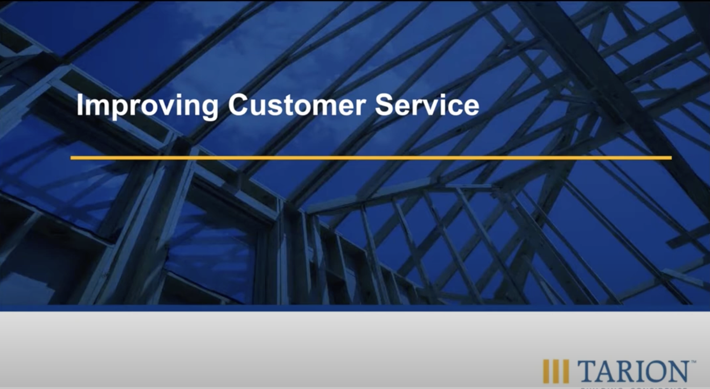 Improving customer service | Tarion.com